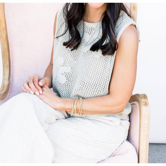 By Together | Tops | New By Together Daisy Bloomfield Knit Tank Top In ...